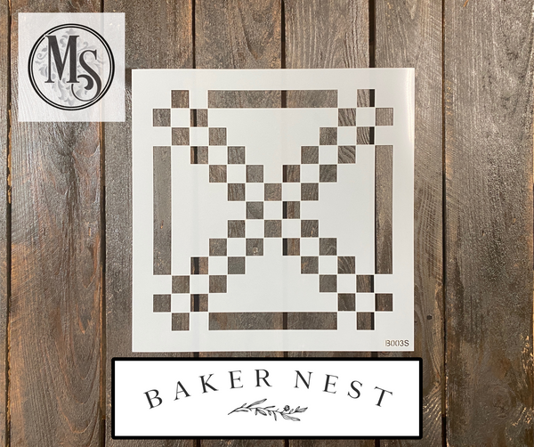 B003 Baker Nest's Chesapeake Chain Barn Quilt Stencil – Muddaritaville ...